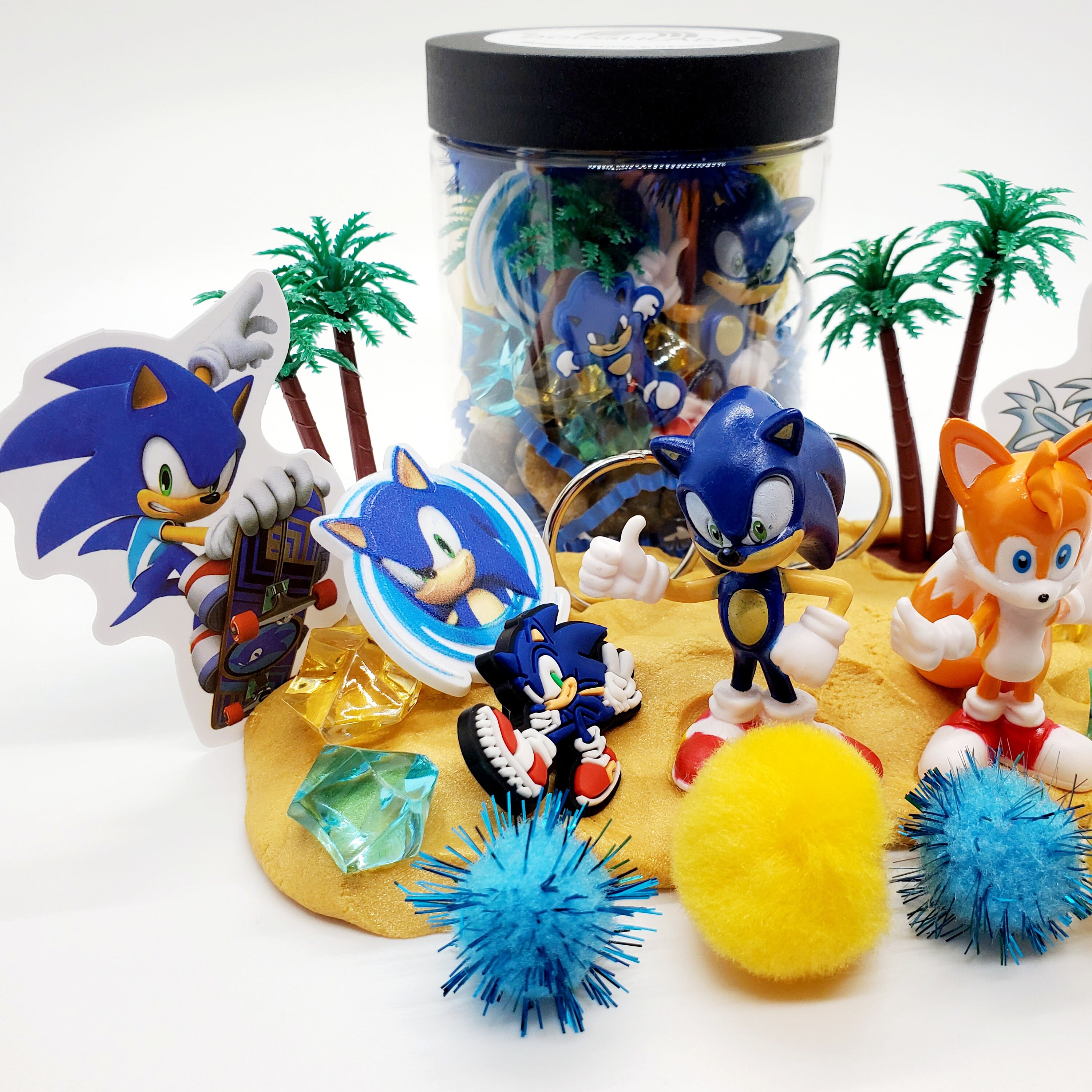 Sonic the Hedgehog Playdough Sensory Kit - Etsy