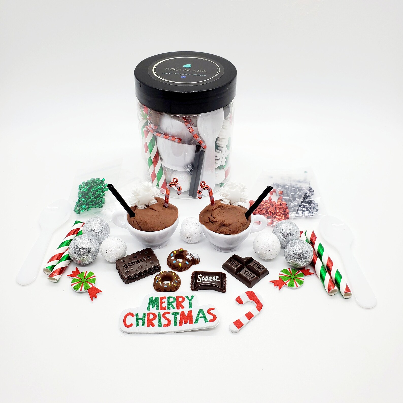 Hot Cocoa Playdough Sensory Kit - Etsy