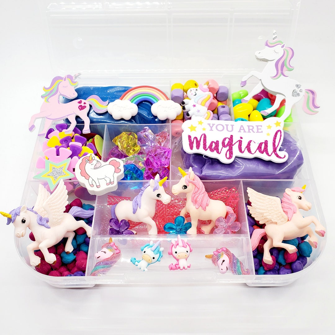 Unicorn Playdough Sensory Kit - Etsy