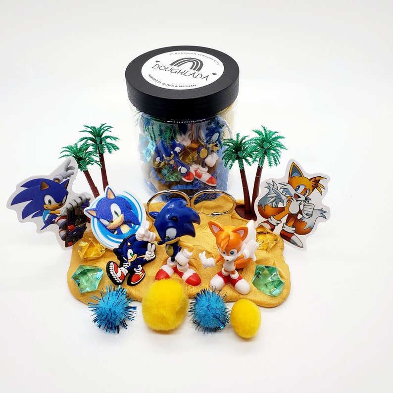 Sonic the Hedgehog Playdough Sensory Kit - Etsy