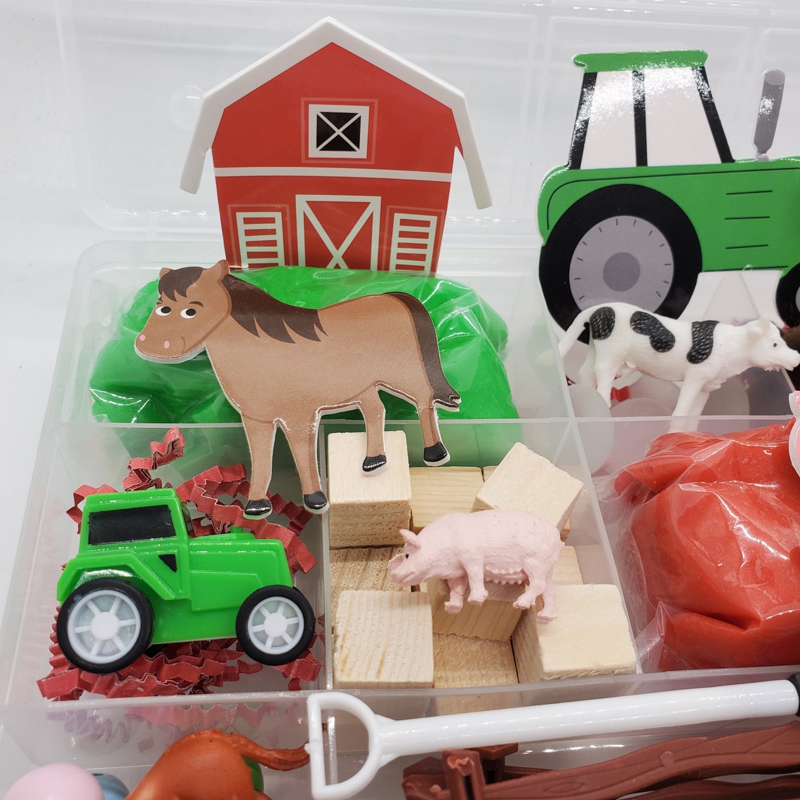 Farm Playdough Sensory Kit - Etsy