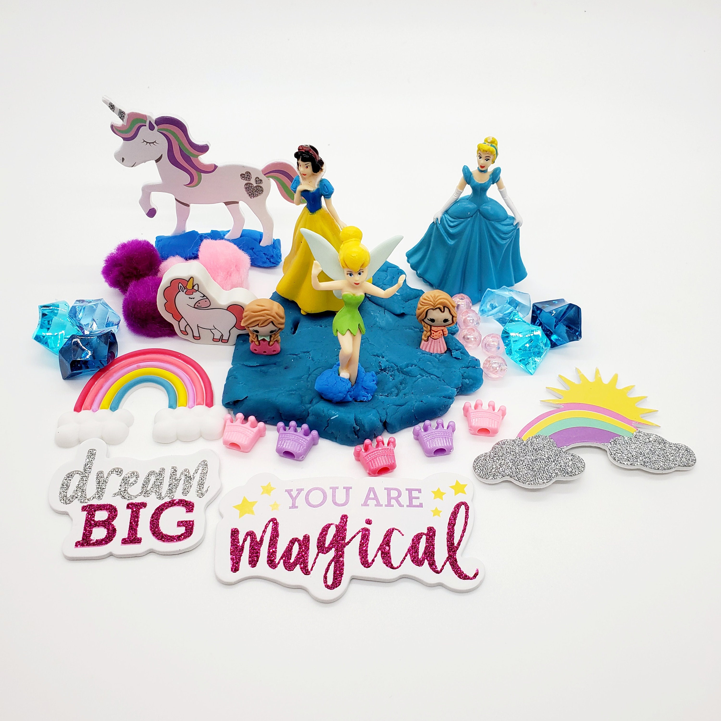 Disney Princess Playdough Sensory Kit - Etsy