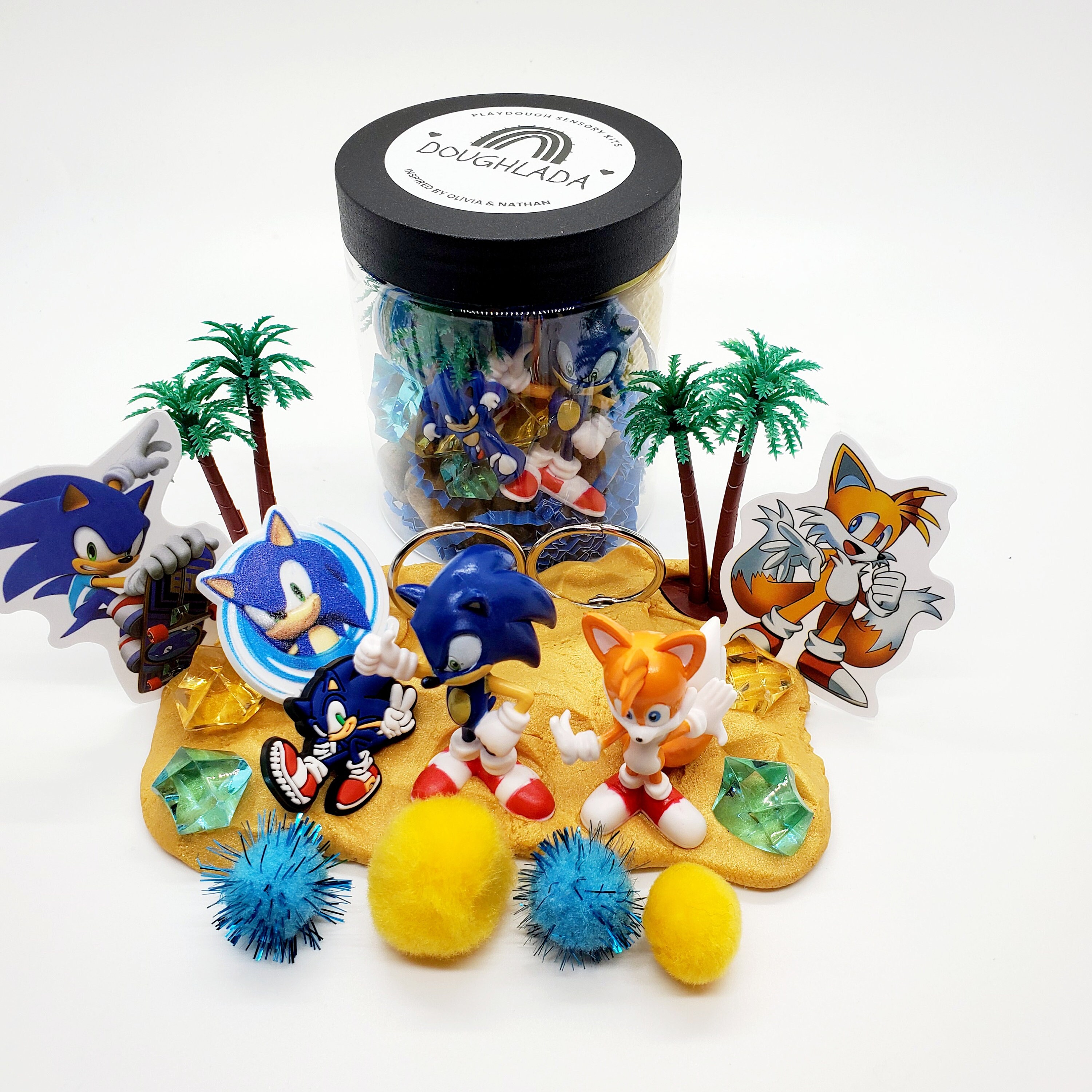 Sonic the Hedgehog Playdough Sensory Kit - Etsy