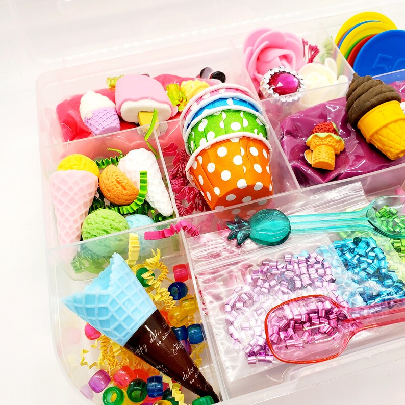 Ice Cream Playdough Sensory Kit - Etsy