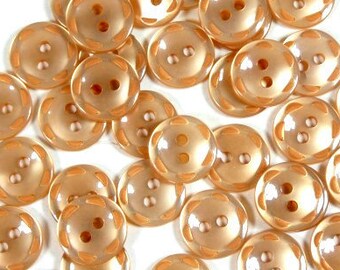 6 Vintage Buttons 23mm Orange UNIQUE DESIGN - Etsy