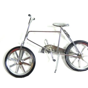 1 Vintage Red Silver or Pink Mini Bike Miniature Bike Mini Small Bike ...
