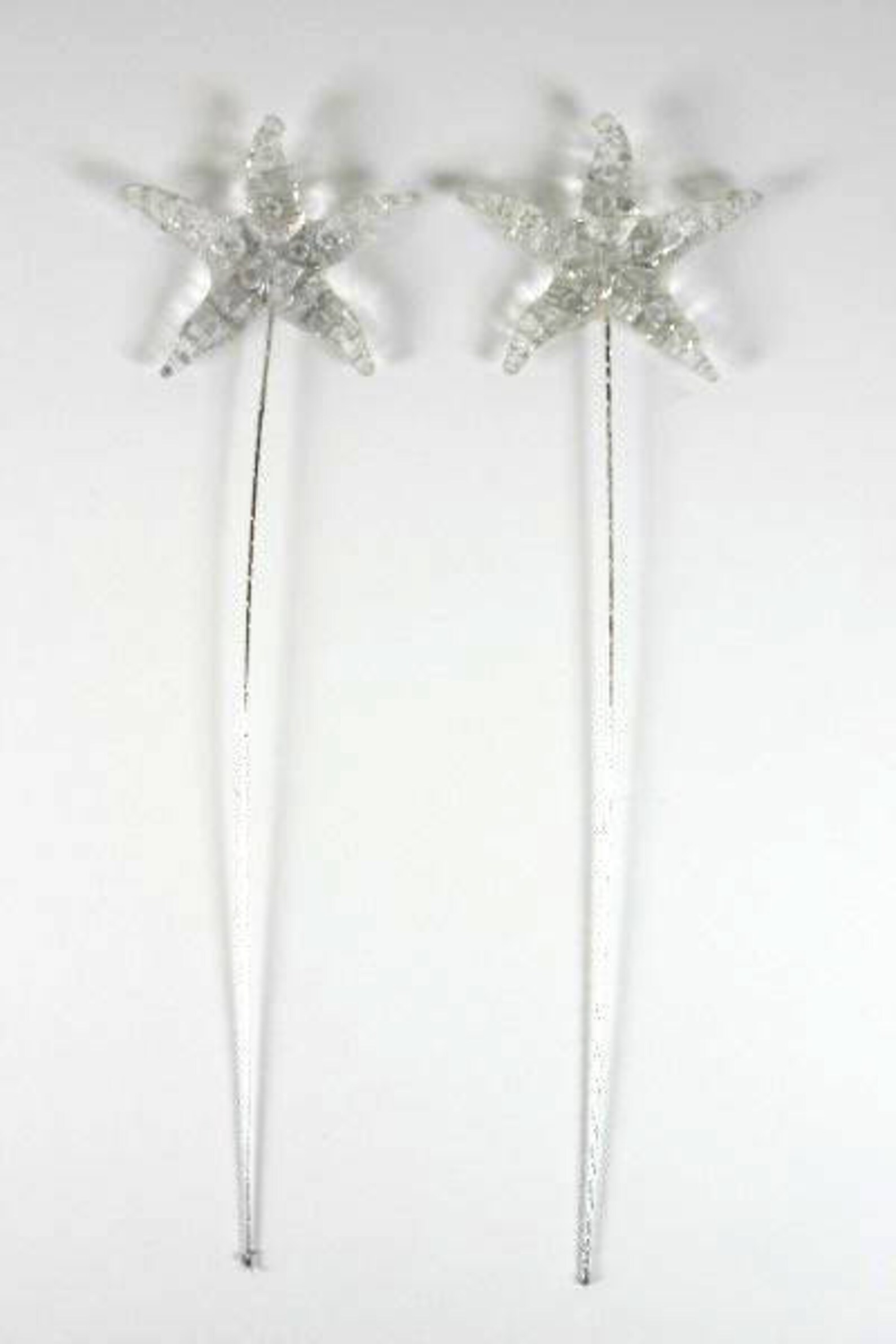 2 Clear Starfish Cake Toppers Starfish Cake Decorations Mermaid Wedding ...