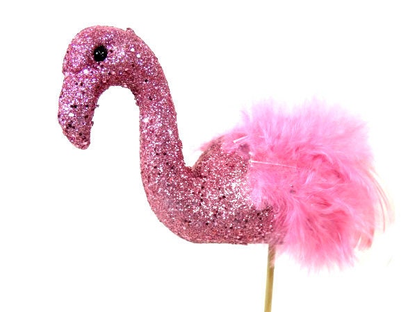 1 Flamingo Pink Flamingo Fake Artificial Flamingo Cane Topper - Etsy