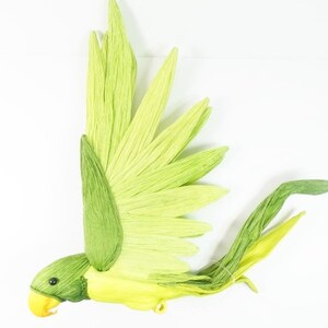 Jumbo Green Parrot Fake Parrot Artificial Parrot Fake Birds Handmade ...