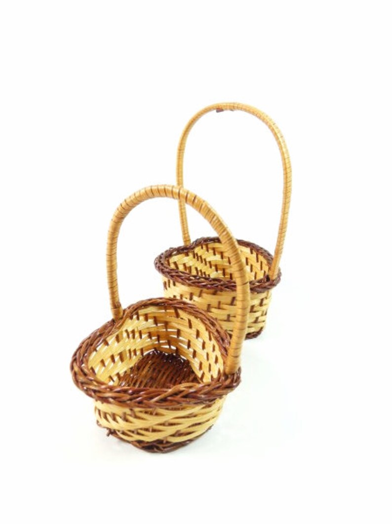 Mini Baskets Heart Shape Small Baskets Craft Baskets Fairy - Etsy
