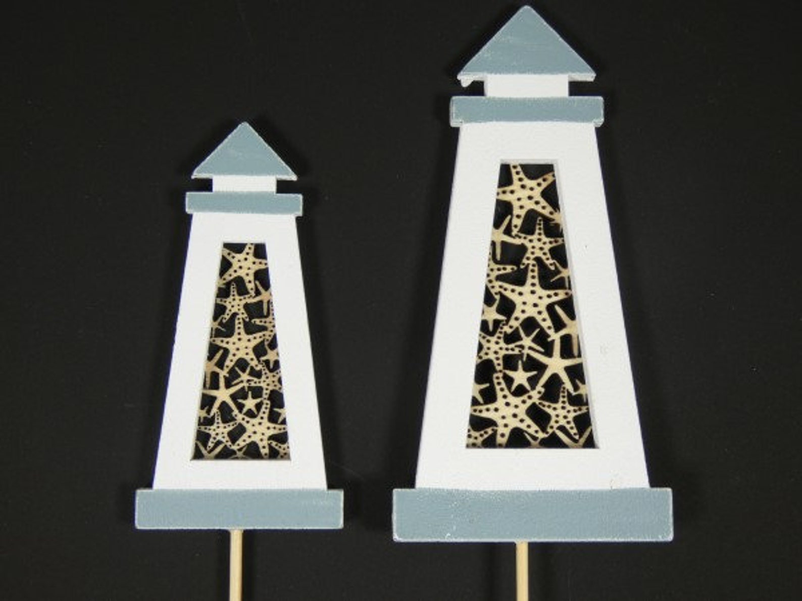 2 Lighthouse Cake Toppers Small or Big Nautical Theme - Etsy