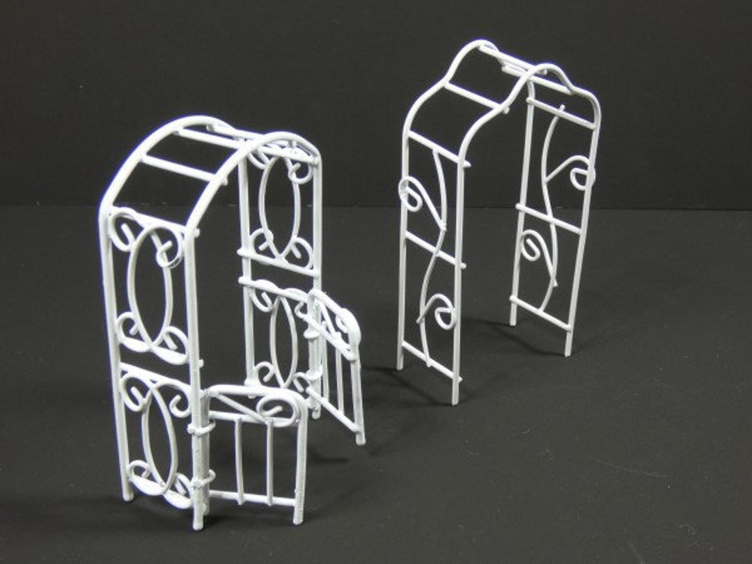 1 White Garden Arch With or Without Door Fairy Garden Mini Garden ...