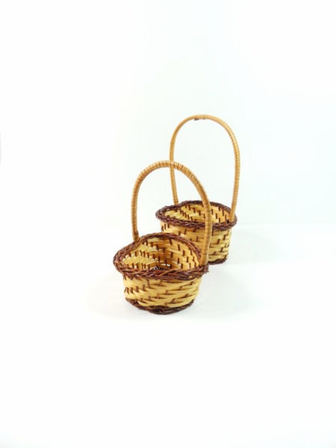 Mini Baskets Heart Shape Small Baskets Craft Baskets Fairy - Etsy