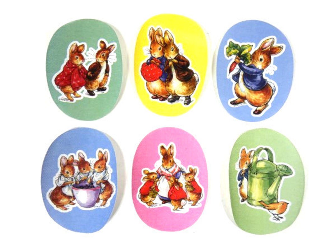1 Vintage Peter Rabbit Iron on Patch Beatrix Potter Iron on Applique ...