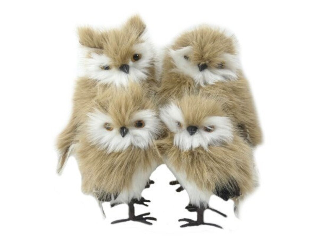 1 Big or Small Beige Brown Owl Fake Owl Cake Topper Rustic Wedding ...