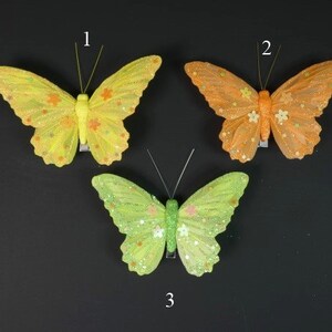 1 Yellow Orange or Green Jumbo Butterfly Clip Scrapbooking ...