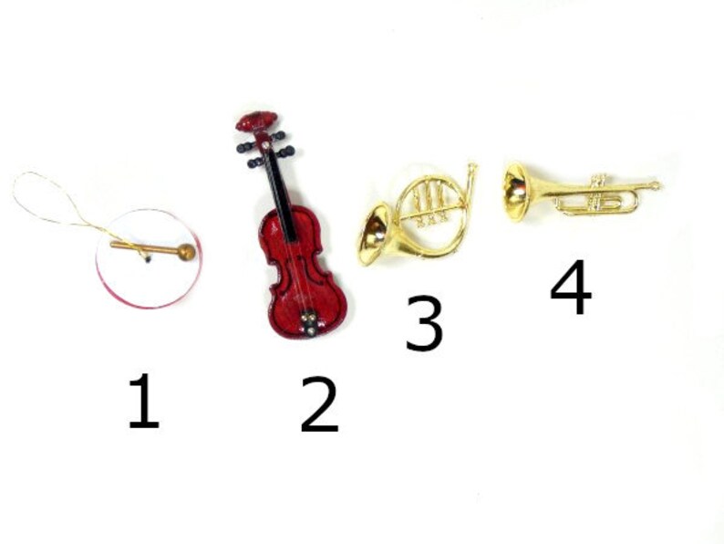 1 Mini Musical Instrument Doll Instrument Doll Supplies Drum Violin ...