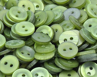 Green Buttons - Etsy
