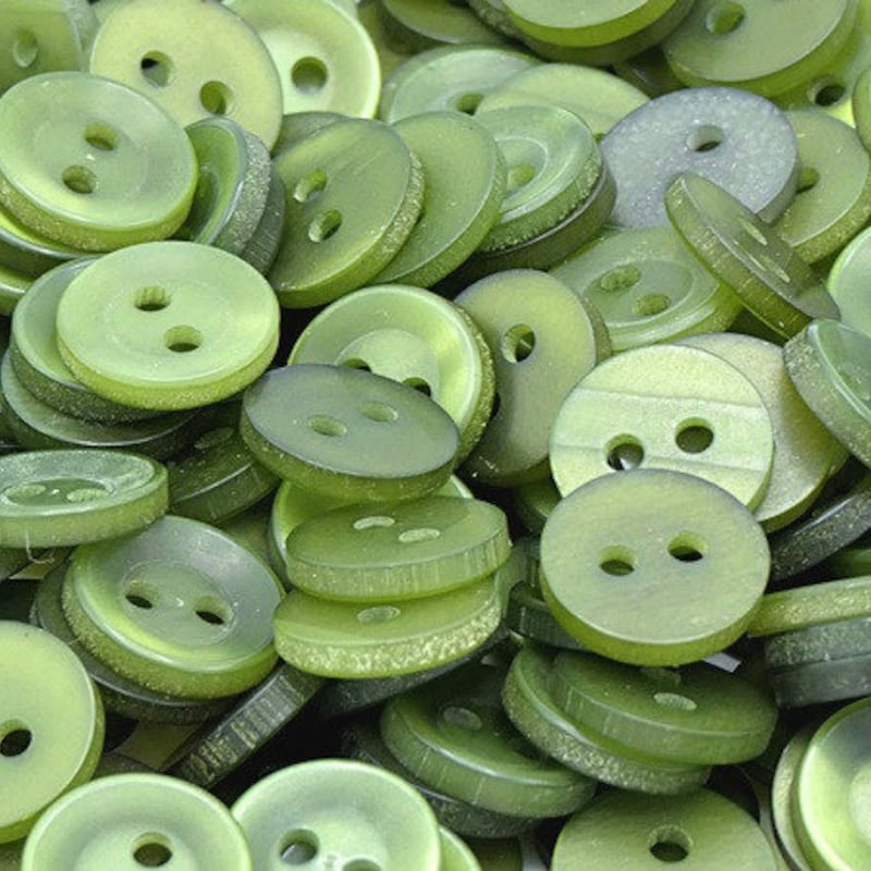 Green Buttons - Etsy