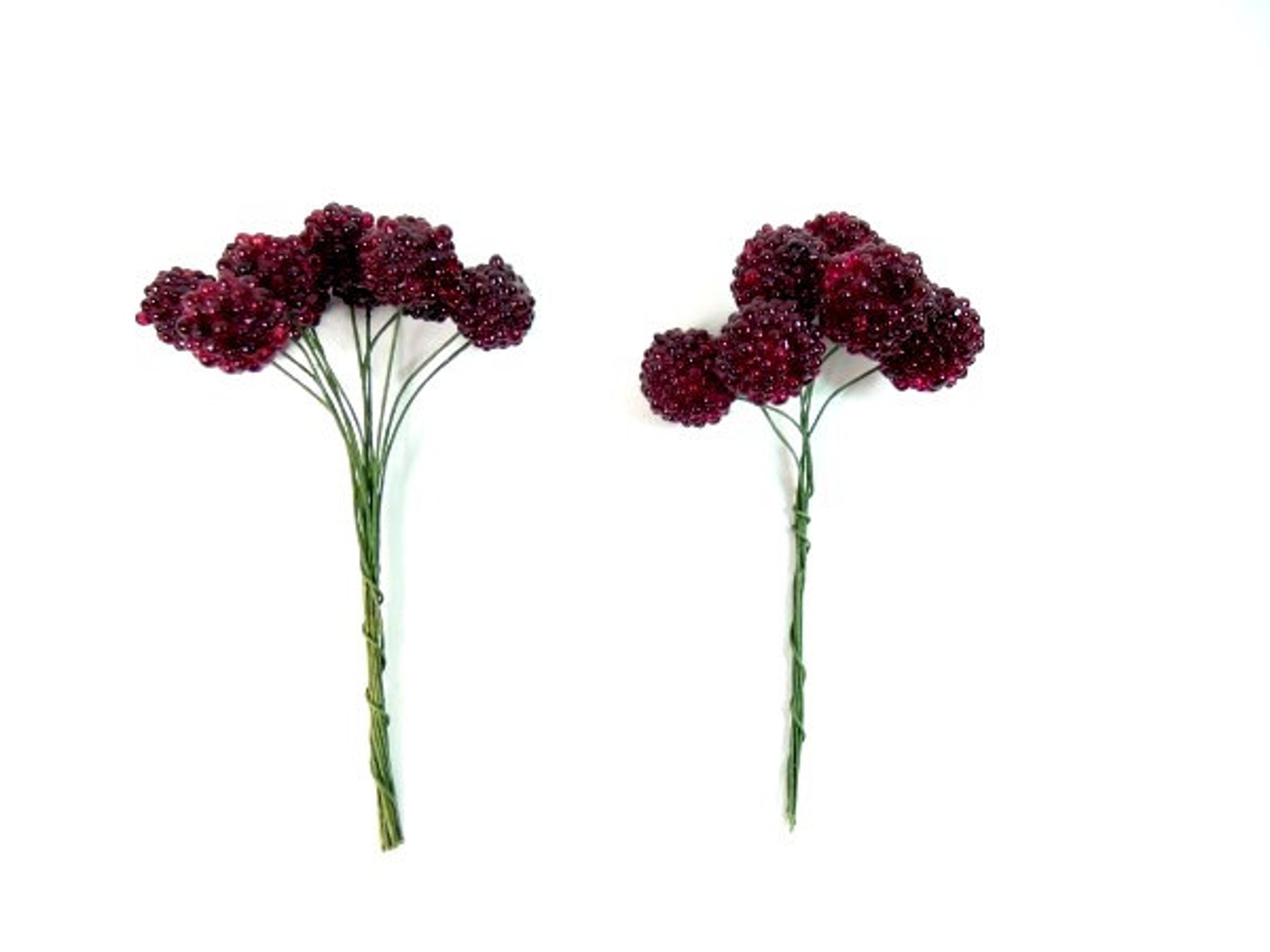 12 or 6 Red Berries Artificial Berries Raspberries - Etsy