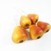 5 Brown Red Pears Small Pears Mini Pears Fake Pears Artificial - Etsy