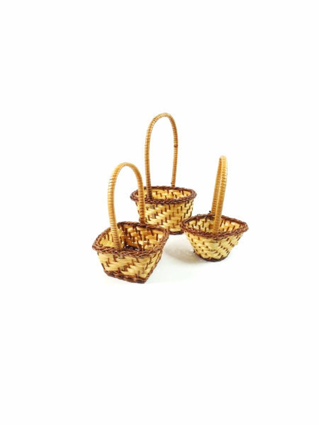 Mini Baskets Oval Small, Square, Diamond Baskets Craft Baskets Fairy ...