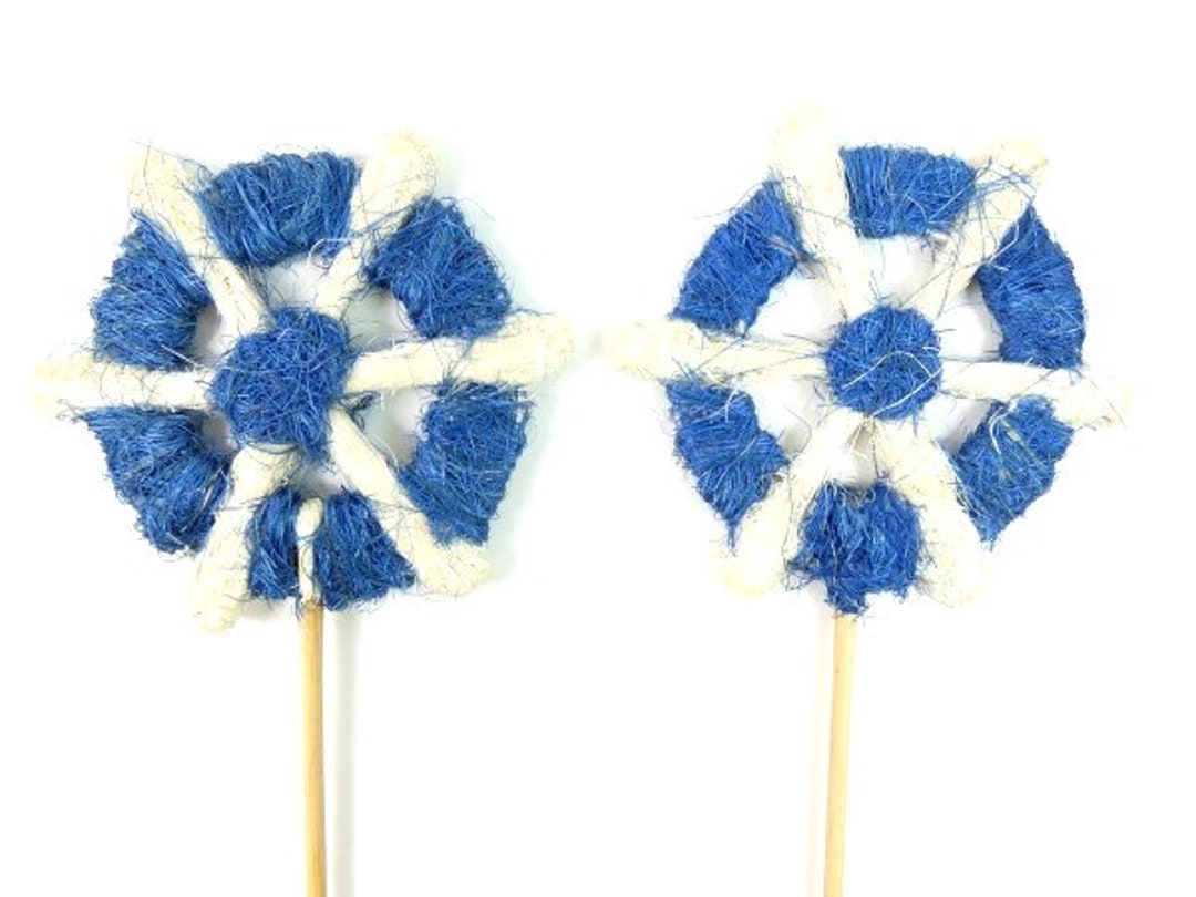 2 Ship Wheel Cake Toppers Nautical Theme Steering Wheel Cake Topper ...