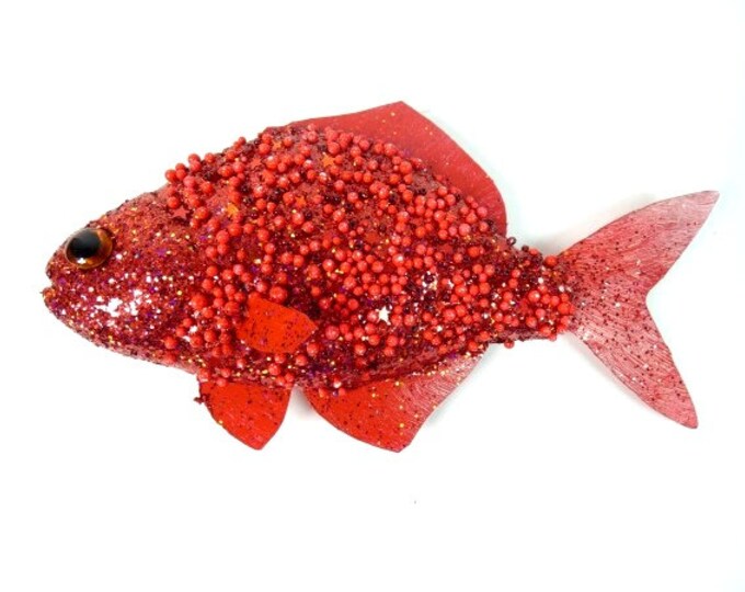Red Fish Fake Fish Artificial Fish Scrapbooking Embellisments Craft ...