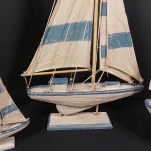 1 Wooden Ship Small Boat Sail Boat Cake Topper Mermaid Wedding Theme ...