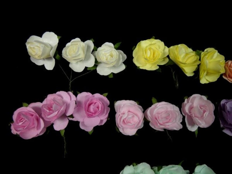 12 Big Paper Roses Paper Flowers Artificial Flowers Fake - Etsy