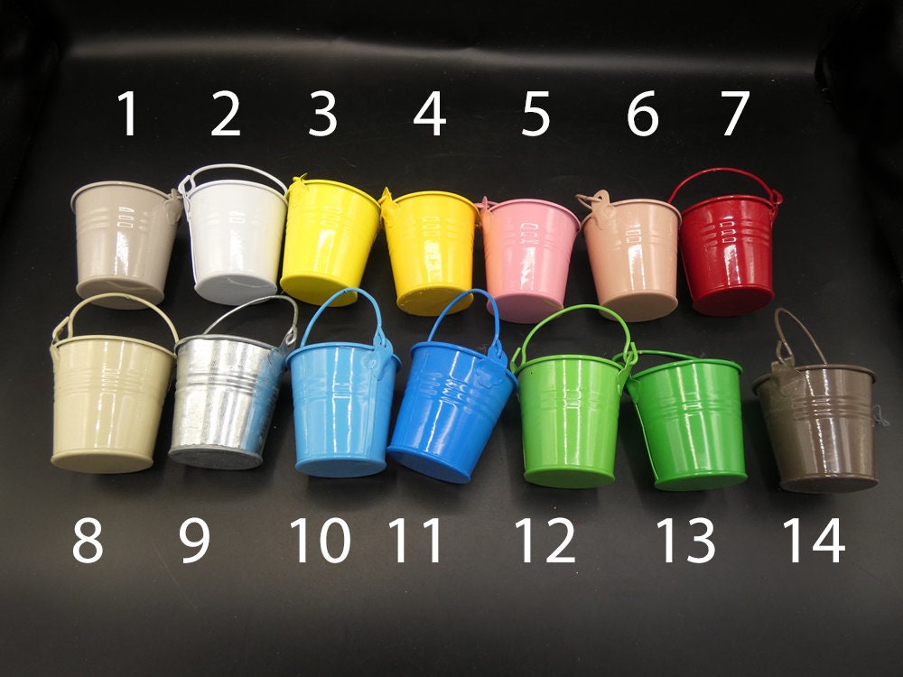 Small Buckets Mini Buckets 2.25 Inches Floral Arranging - Etsy