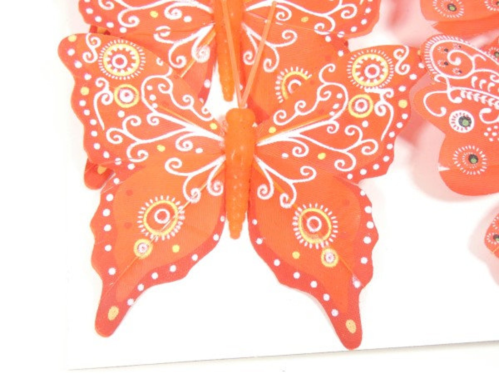 6 mariposas rojas pastel Topper Scrapbooking sombrero adornos - Etsy España