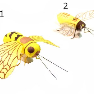 1 Big Fake Bee Artificial Bees Inches Scrapbooking Craft Supplies ...