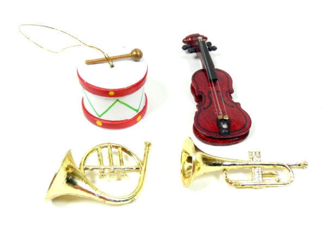 1 Mini Musical Instrument Doll Instrument Doll Supplies Drum Violin ...