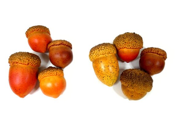 4 Large Acorns Artificial Fake Acorns Craft Acorns - Etsy
