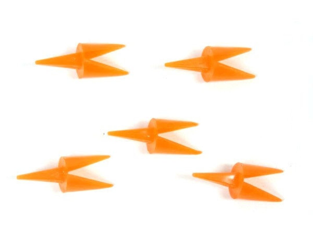 5 Plastic Bird Beaks Plush Toy Orange Bird Beak Duck Beak Mouth Craft ...