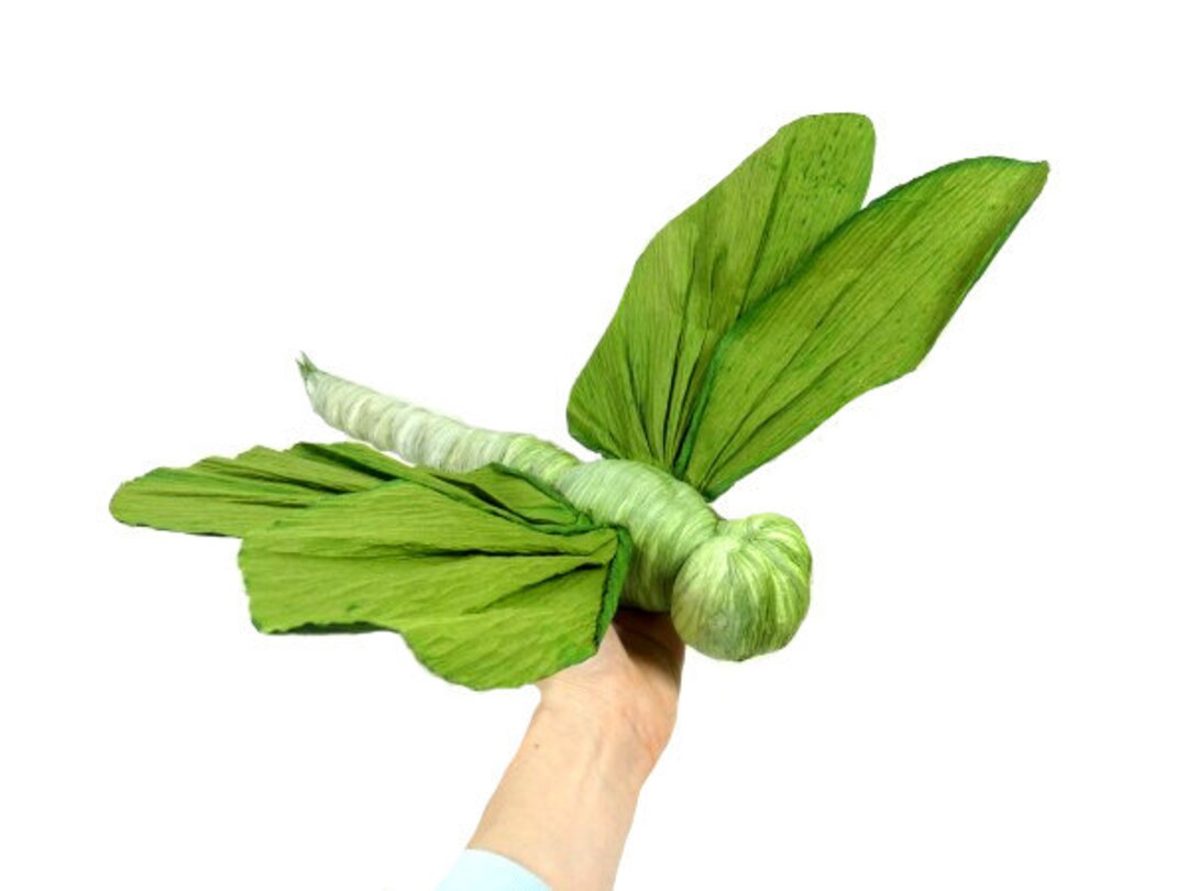 1 Big Green Dragonfly Artificial Fake Dragonfly Hat Embellishments ...