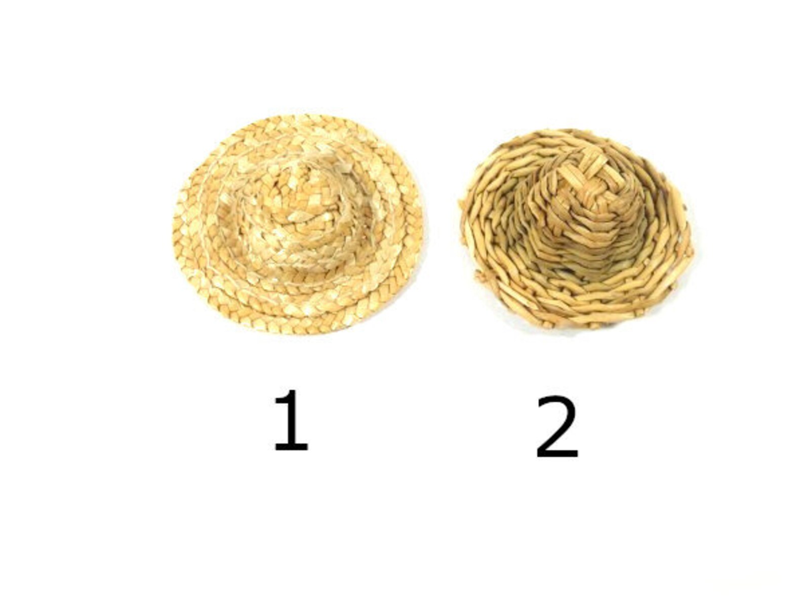 1 Small Vintage Straw Doll Hat Hat Embellishment Doll Hat Miniature Hat ...