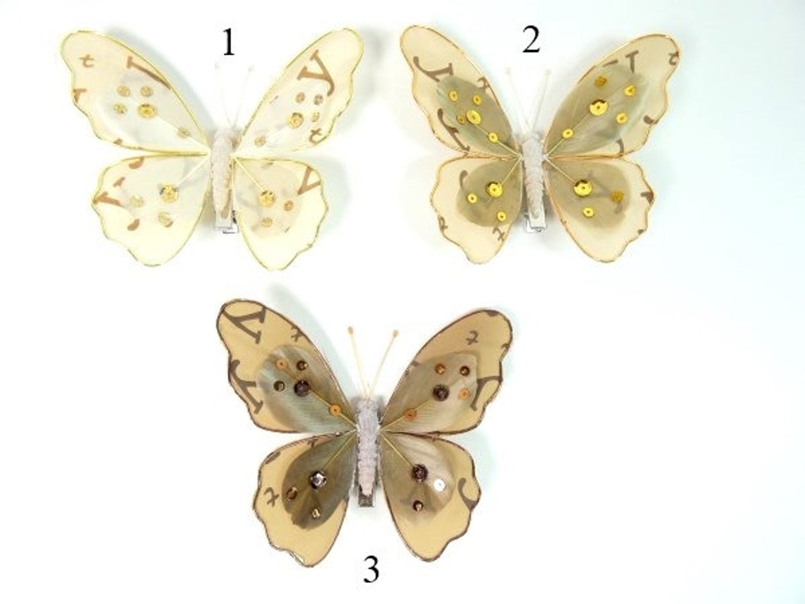 Beige or Brown Butterfly Fake Butterfly Artificial Butterfly | Etsy