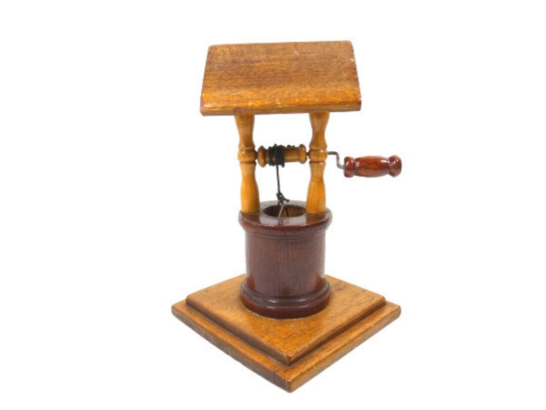 Vintage Miniature Wishing Well Fairy Garden Water Well Doll Furniture ...
