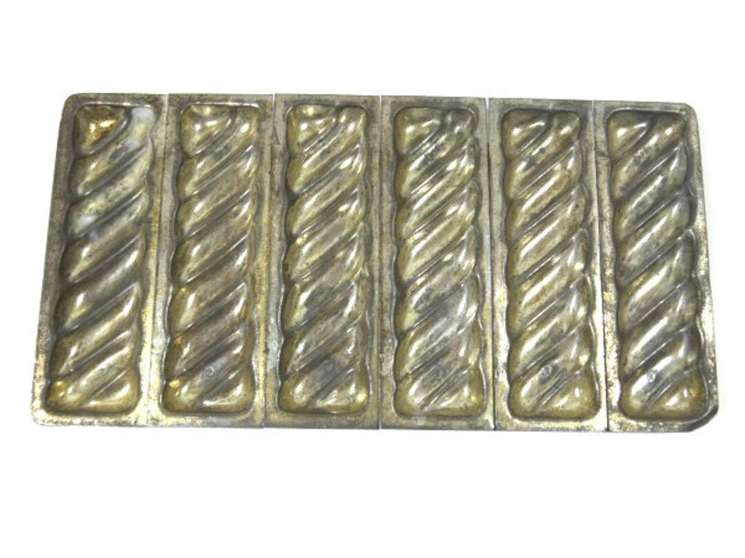 Antique Metal Chocolate Bar Mold Bonbons Vintage Chocolate Mold Antique ...
