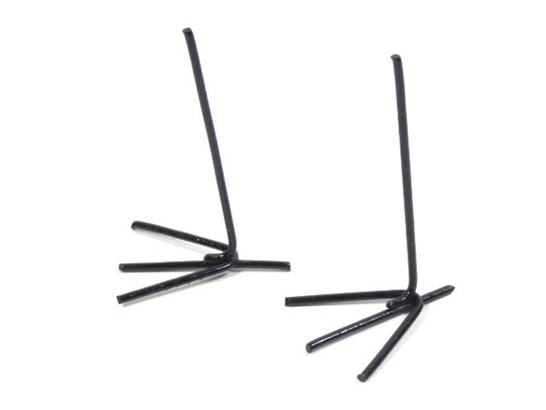 Metal Bird Legs Set of 2 Black Metal Bird Legs Duck Legs Duck Foot ...