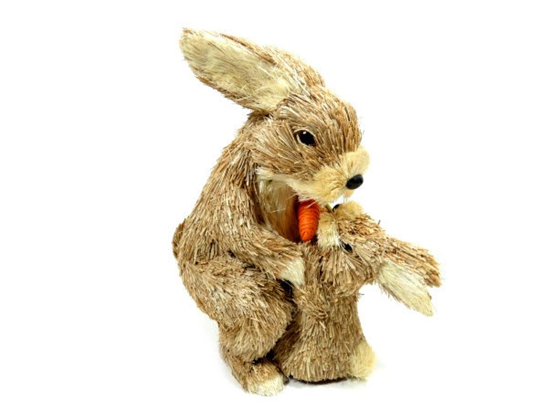 Big Bunny With Baby Bunny Artificial Fake Bouquet Wreath Easter Bunnies ...
