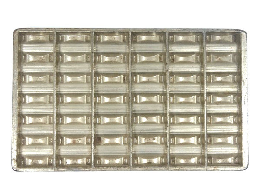 Antique Metal Chocolate Bar Mold Bonbons Vintage Chocolate Mold Antique ...