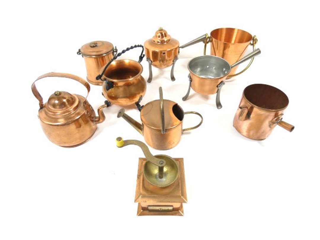 1 Vintage Copper Doll Kitchen Decoration Kitchenware Kitchen Supply ...