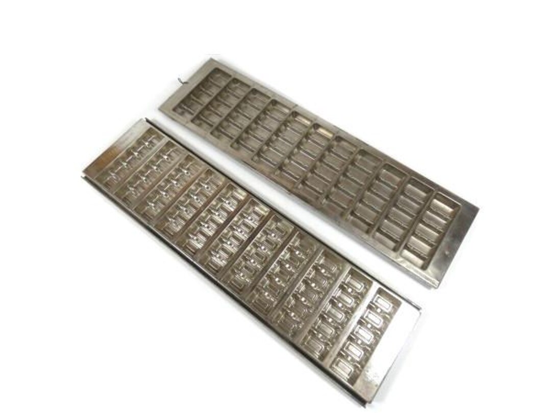 1 Big Antique Metal Chocolate Bar Mold - Vintage Chocolate Mold ...