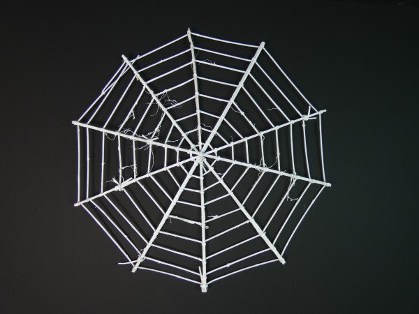 1 Big Wooden Spider Comb 12.5 Inches White Spider Web Craft | Etsy