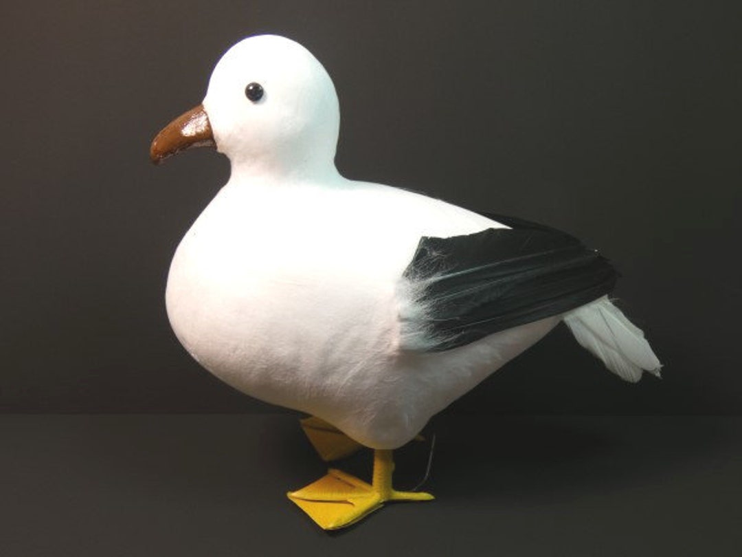 Big Seagull 12.2 Inches Bird Artificial Bird Fake Bird Feather Bird ...