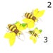 1 Fake Bee Small or Big Artificial Fake Bees Cake Topper - Etsy