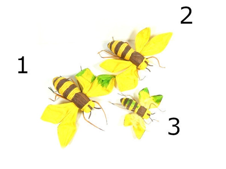 1 Fake Bee Small or Big Artificial Fake Bees Cake Topper | Etsy